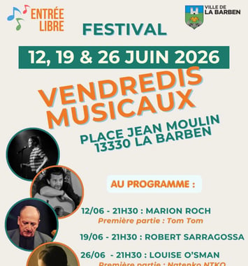 Concerts Les Vendredis Musicaux à La Barben — 12 juin 2026